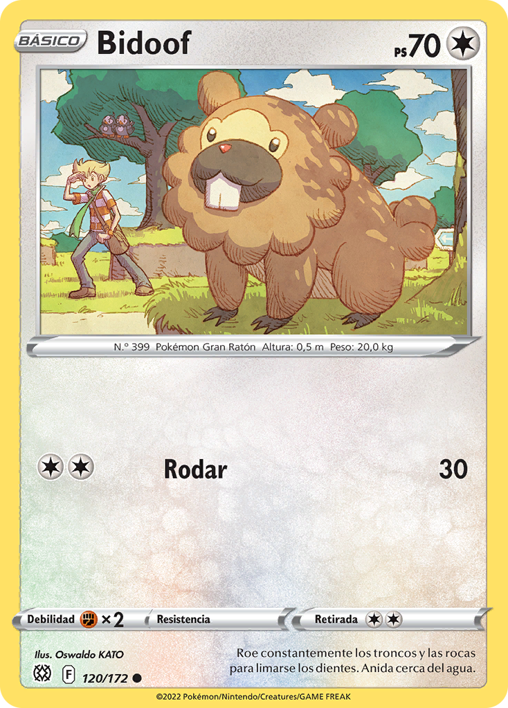 Bidoof (Astros Brillantes TCG) - WikiDex, la enciclopedia Pokémon