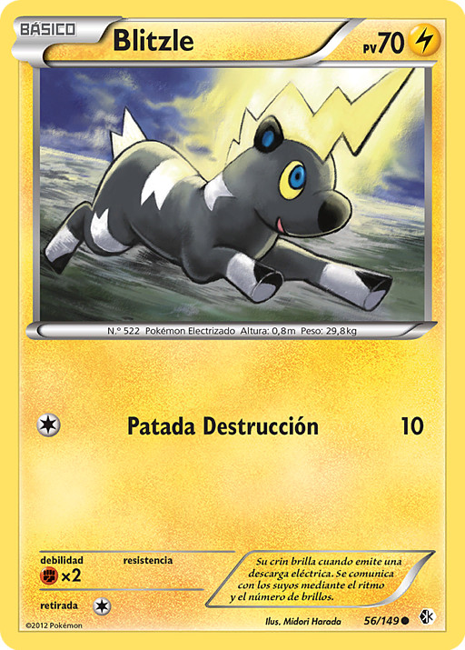 Blitzle (Fronteras Cruzadas TCG) - WikiDex, la enciclopedia Pokémon