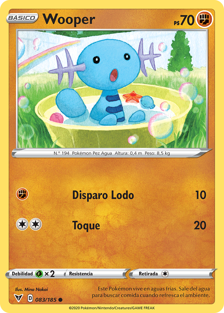 Wooper (Voltaje Vívido TCG) - WikiDex, la enciclopedia Pokémon