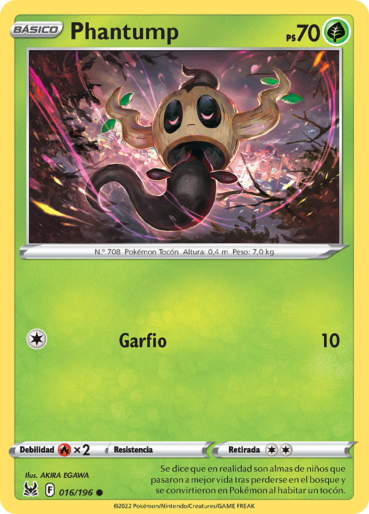 Phantump (Origen Perdido TCG) - WikiDex, la enciclopedia Pokémon