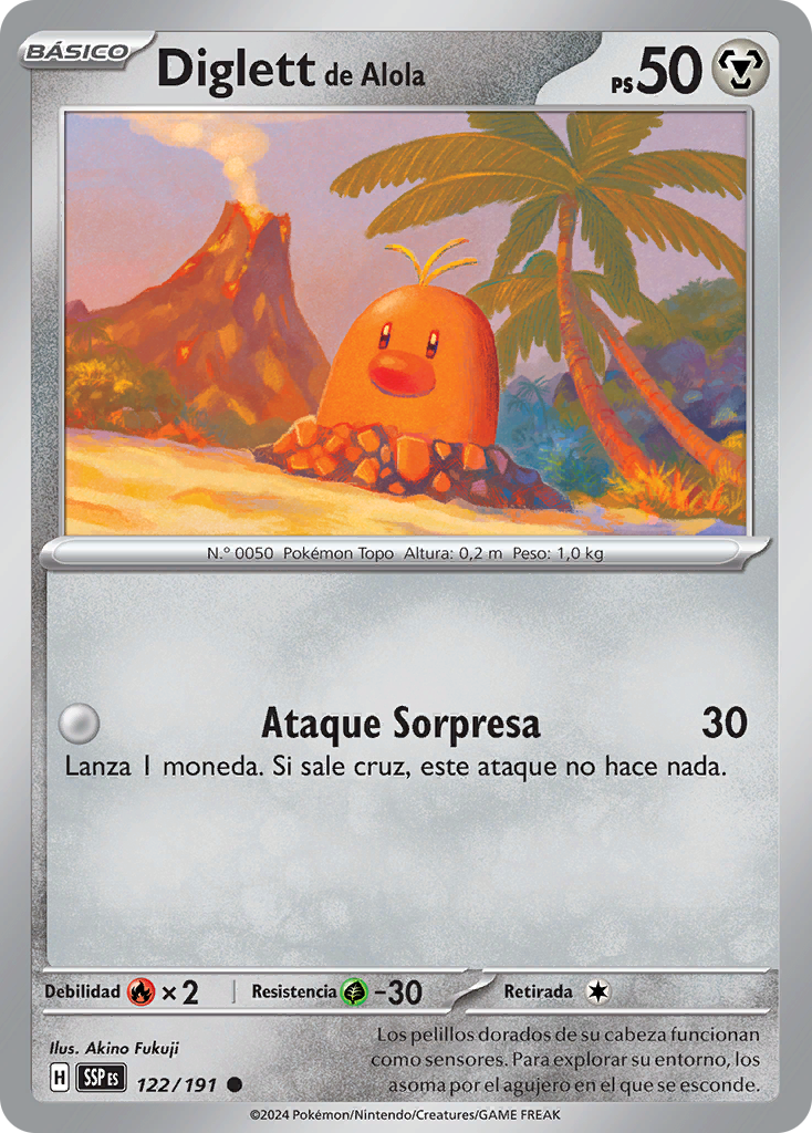 Diglett de Alola (Chispas Fulgurantes TCG) - WikiDex, la enciclopedia ...