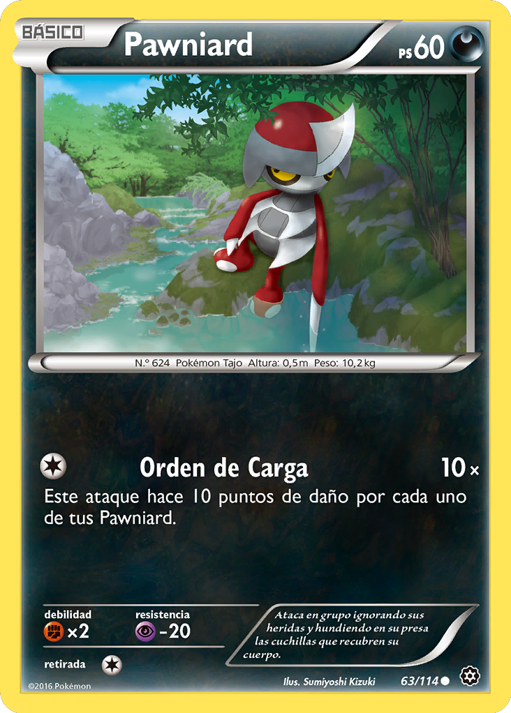 Pawniard (Asedio de Vapor TCG) - WikiDex, la enciclopedia Pokémon