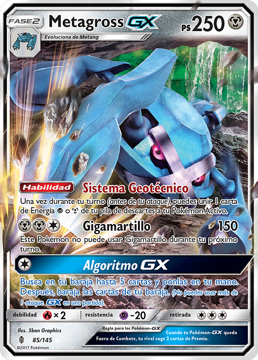 Metagross-GX (Albor de Guardianes TCG) - WikiDex, la enciclopedia Pokémon