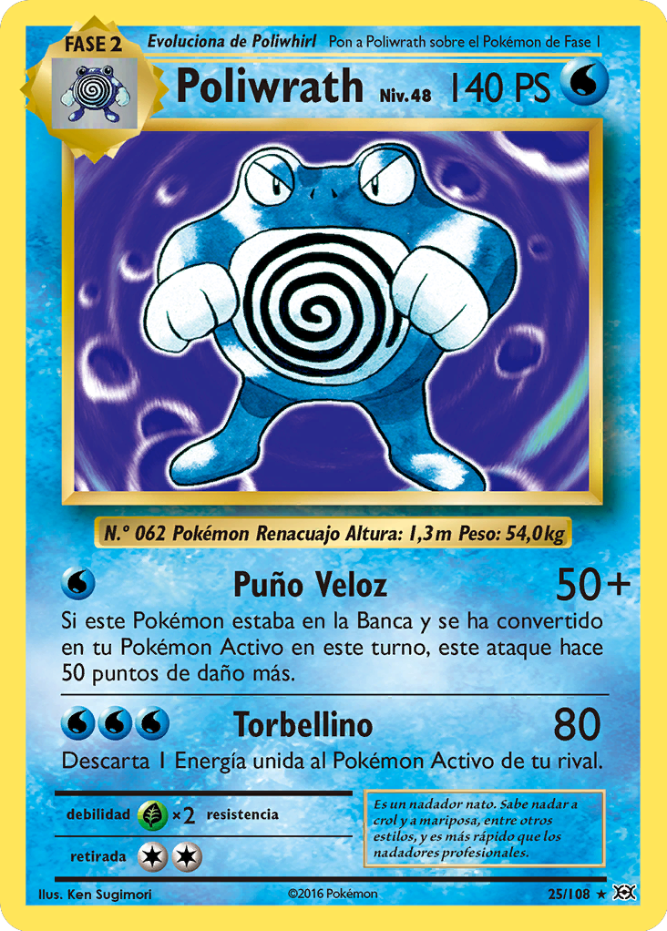 Poliwrath (Evoluciones TCG) - WikiDex, la enciclopedia Pokémon