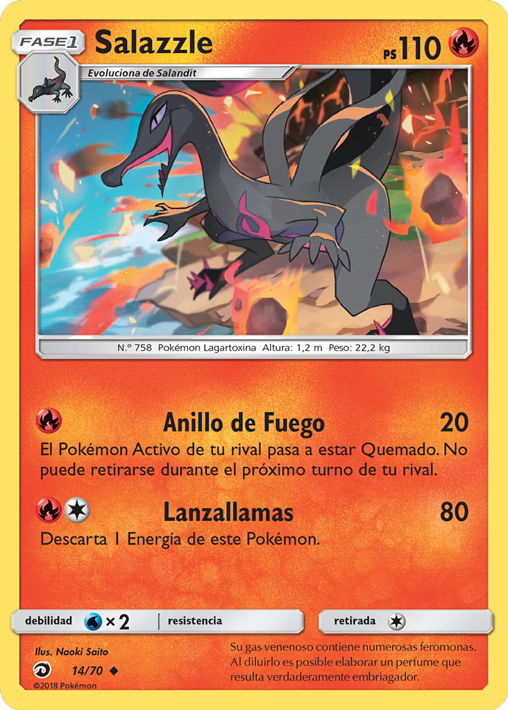 Salazzle (Majestad de Dragones TCG) - WikiDex, la enciclopedia Pokémon