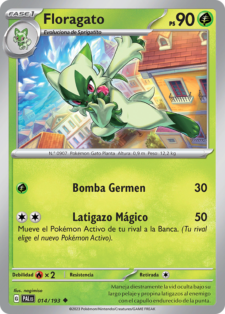 Floragato (Evoluciones en Paldea TCG) - WikiDex, la enciclopedia Pokémon
