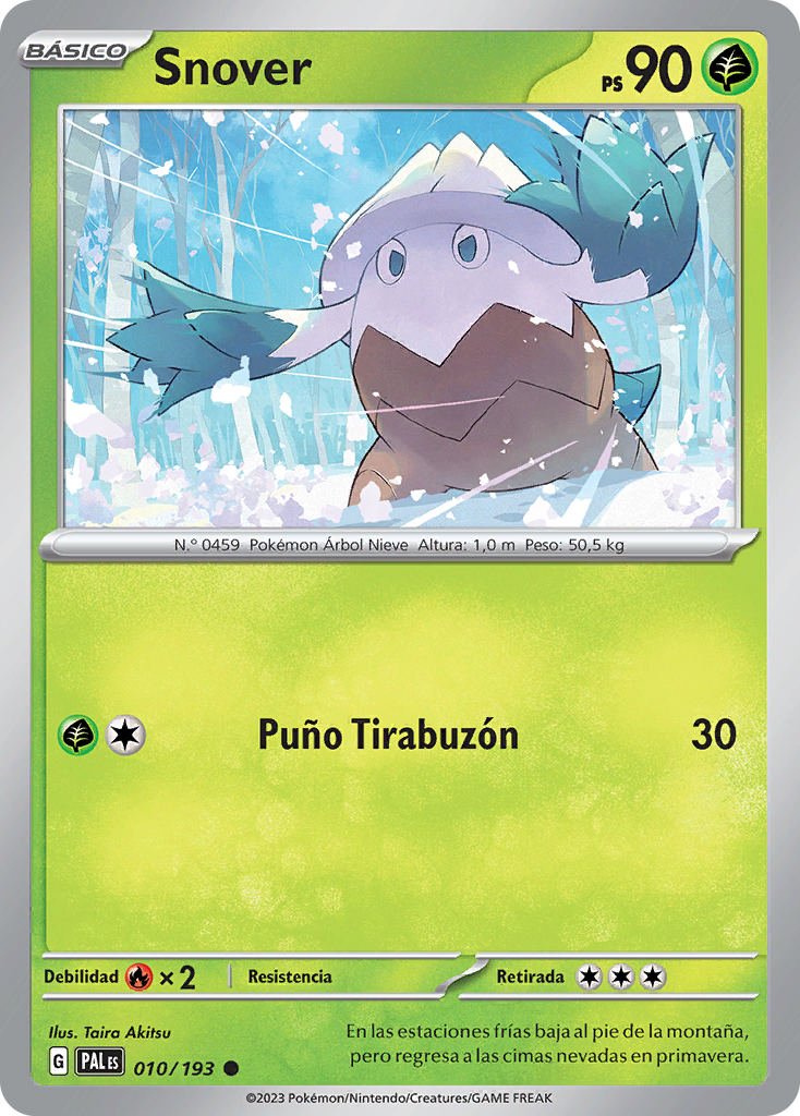 Snover (Evoluciones en Paldea TCG) - WikiDex, la enciclopedia Pokémon