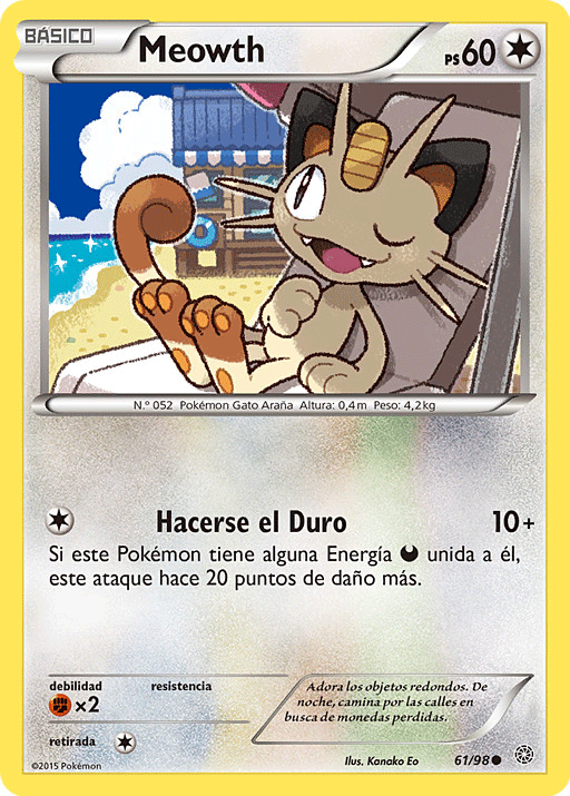 Meowth (Antiguos Orígenes TCG) - WikiDex, la enciclopedia Pokémon