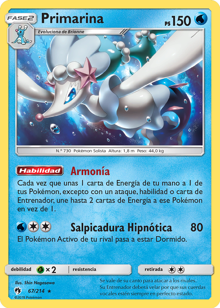 Primarina (Truenos Perdidos TCG) - WikiDex, la enciclopedia Pokémon