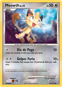 Meowth (Despertar de las Leyendas TCG) - WikiDex, la enciclopedia Pokémon