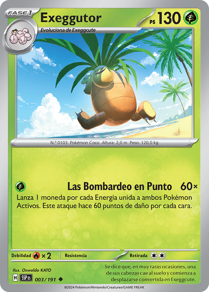 Exeggutor (Chispas Fulgurantes TCG) - WikiDex, la enciclopedia Pokémon