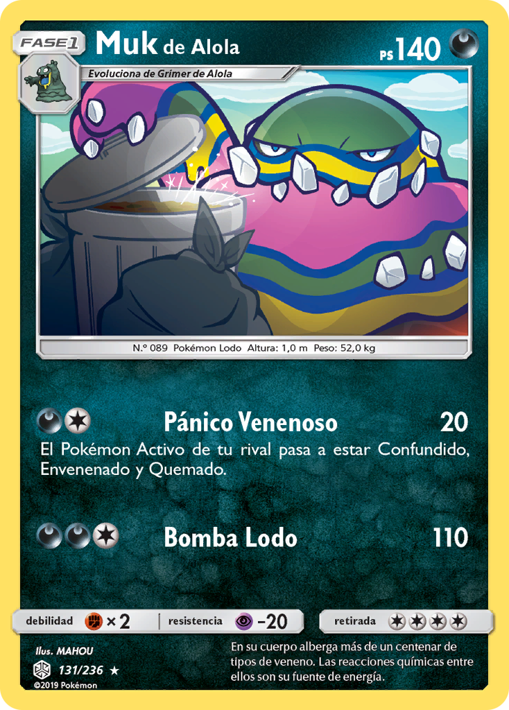 Muk de Alola (Eclipse Cósmico TCG) - WikiDex, la enciclopedia Pokémon