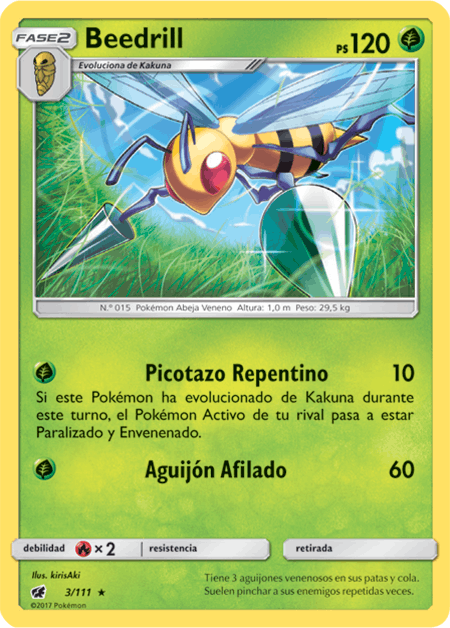 Beedrill (Invasión Carmesí TCG) - WikiDex, la enciclopedia Pokémon