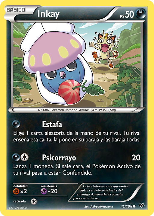 Inkay (Cielos Rugientes TCG) - WikiDex, la enciclopedia Pokémon