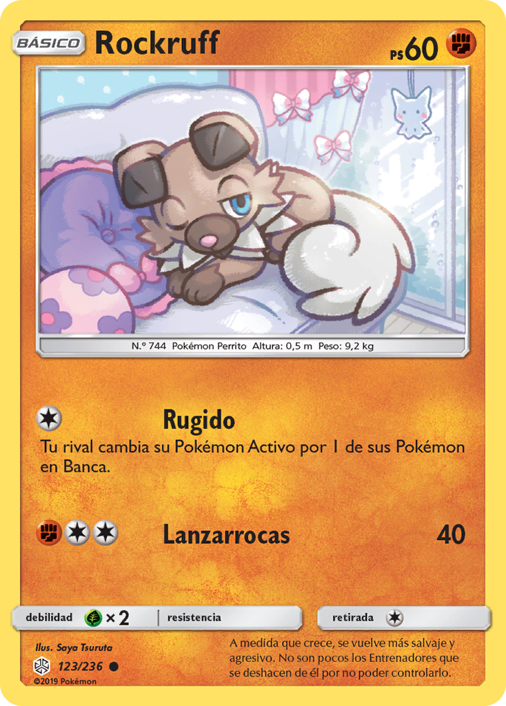 Rockruff (Eclipse Cósmico TCG) - WikiDex, la enciclopedia Pokémon