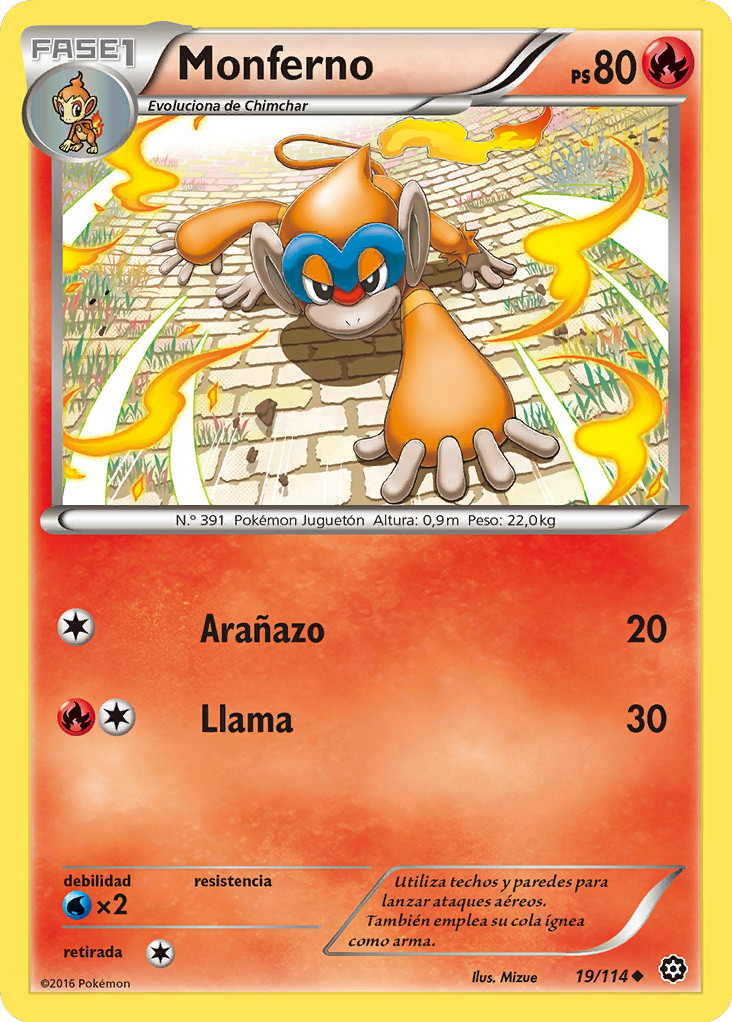 Monferno (Asedio de Vapor TCG) - WikiDex, la enciclopedia Pokémon