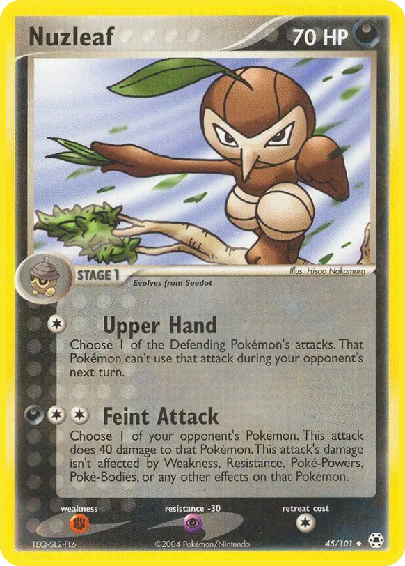 Nuzleaf (Hidden Legends TCG) - WikiDex, la enciclopedia Pokémon