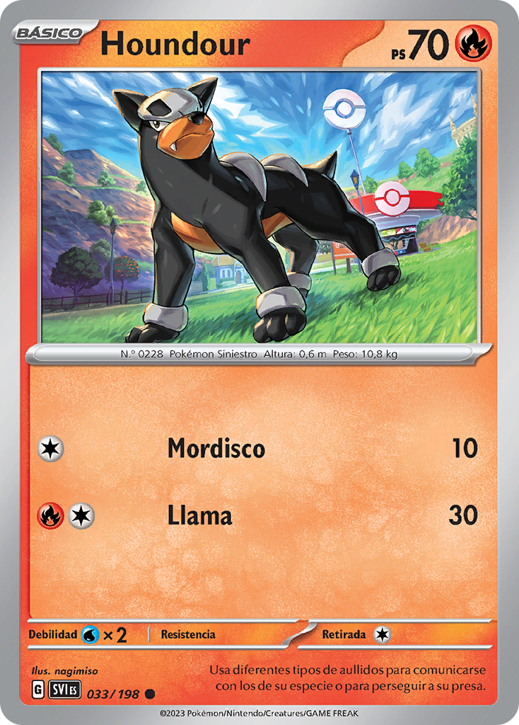 Houndour (Escarlata y Púrpura TCG) - WikiDex, la enciclopedia Pokémon