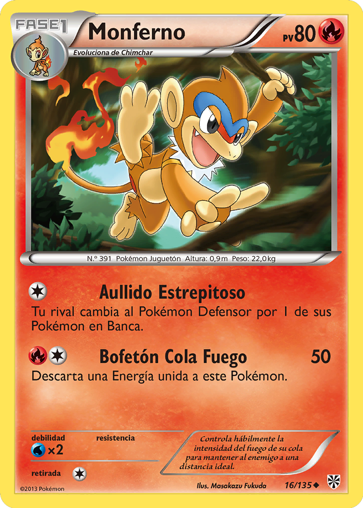 Monferno (Tormenta Plasma TCG) - WikiDex, la enciclopedia Pokémon
