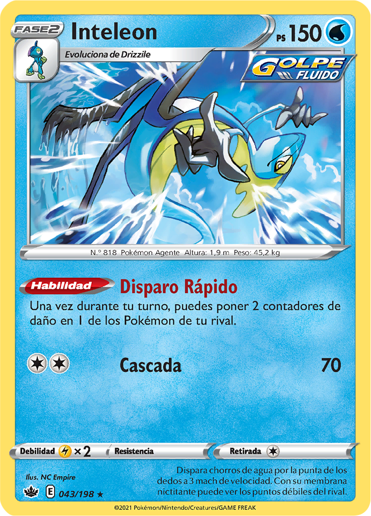 Archivo:Inteleon (Reinado Escalofriante TCG).png - WikiDex, la ...