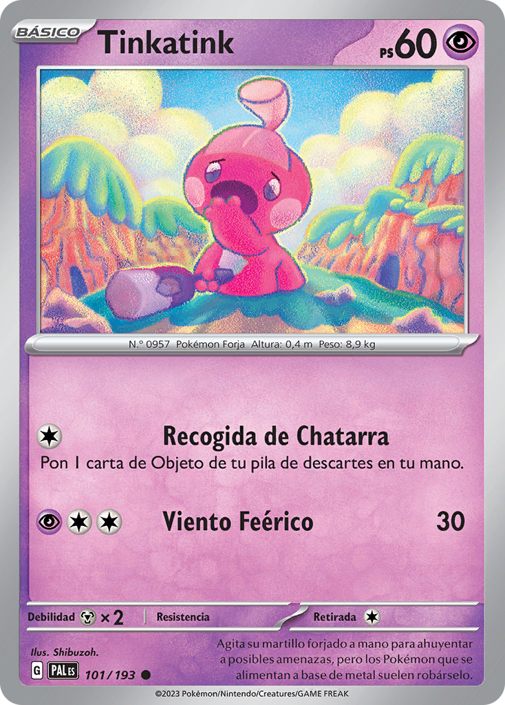 Tinkatink (Evoluciones en Paldea 101 TCG) - WikiDex, la enciclopedia ...