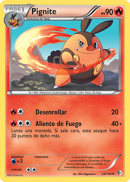 Pignite (Fronteras Cruzadas TCG) - WikiDex, la enciclopedia Pokémon