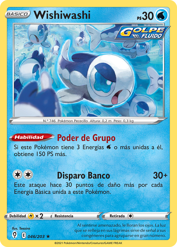 Wishiwashi (Cielos Evolutivos TCG) - WikiDex, la enciclopedia Pokémon