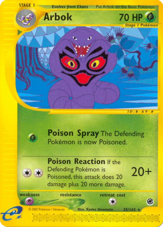 Arbok (Expedition Base Set TCG) - WikiDex, la enciclopedia Pokémon