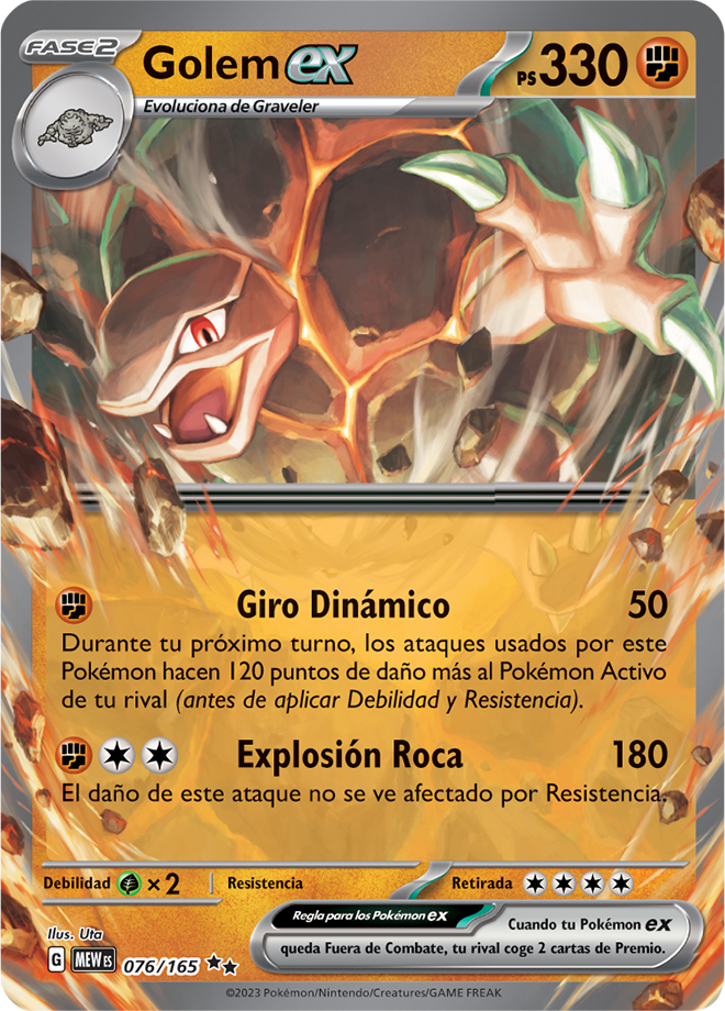Golem ex (151 TCG) - WikiDex, la enciclopedia Pokémon
