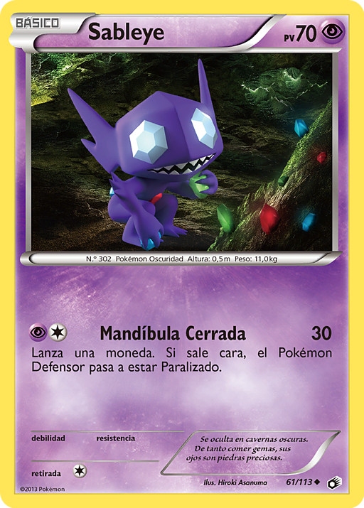 Sableye (Tesoros Legendarios TCG) - WikiDex, la enciclopedia Pokémon