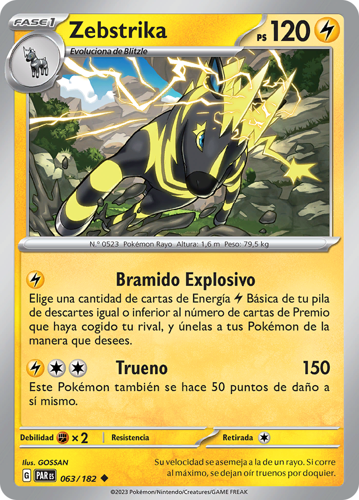 Zebstrika (Brecha Paradójica TCG) - WikiDex, la enciclopedia Pokémon