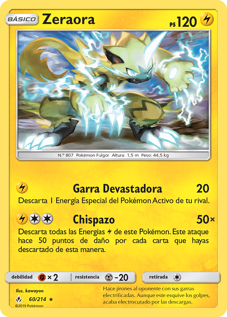 Zeraora (Vínculos Indestructibles TCG) - WikiDex, la enciclopedia Pokémon