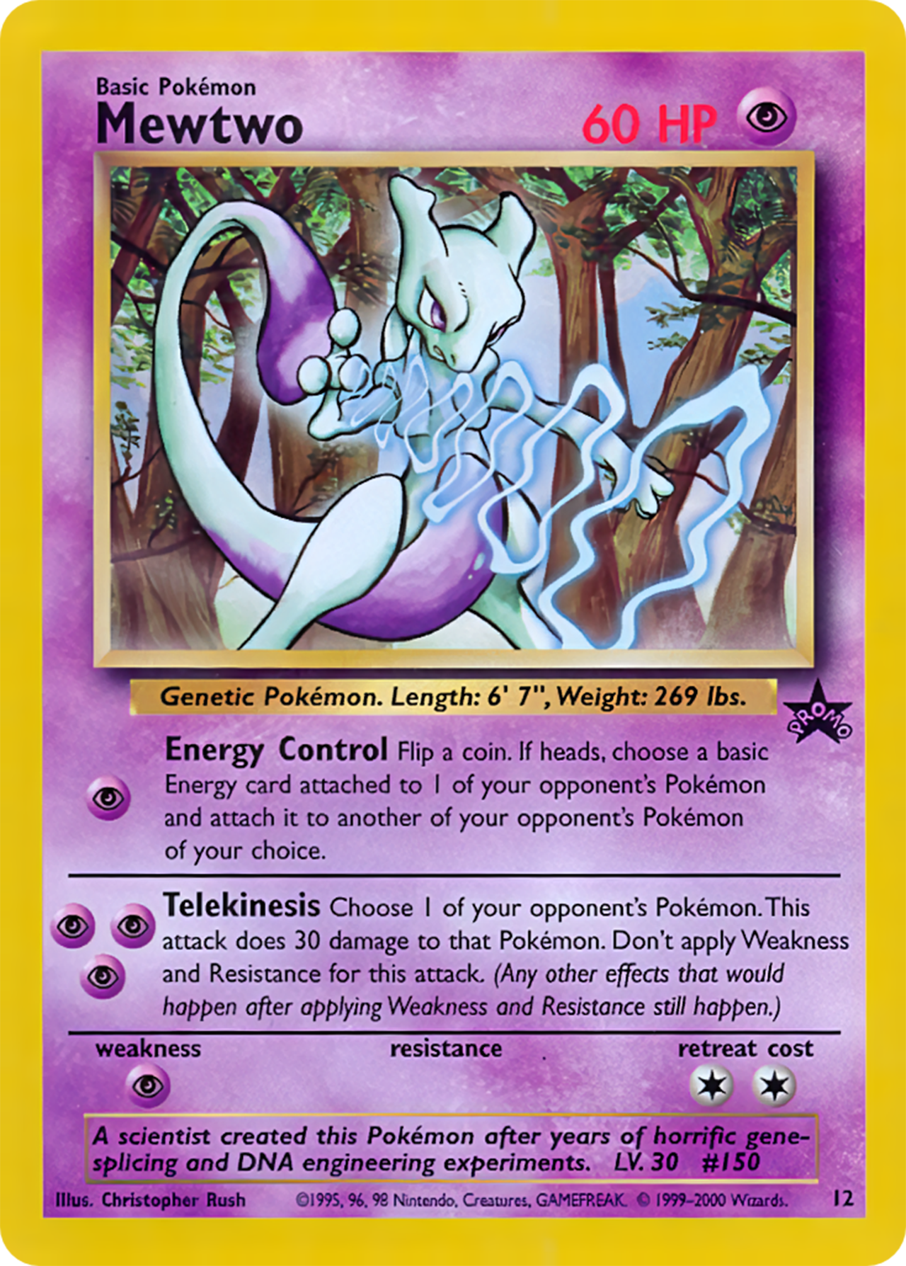 Mewtwo (WoTC Promo 12 TCG) - WikiDex, la enciclopedia Pokémon