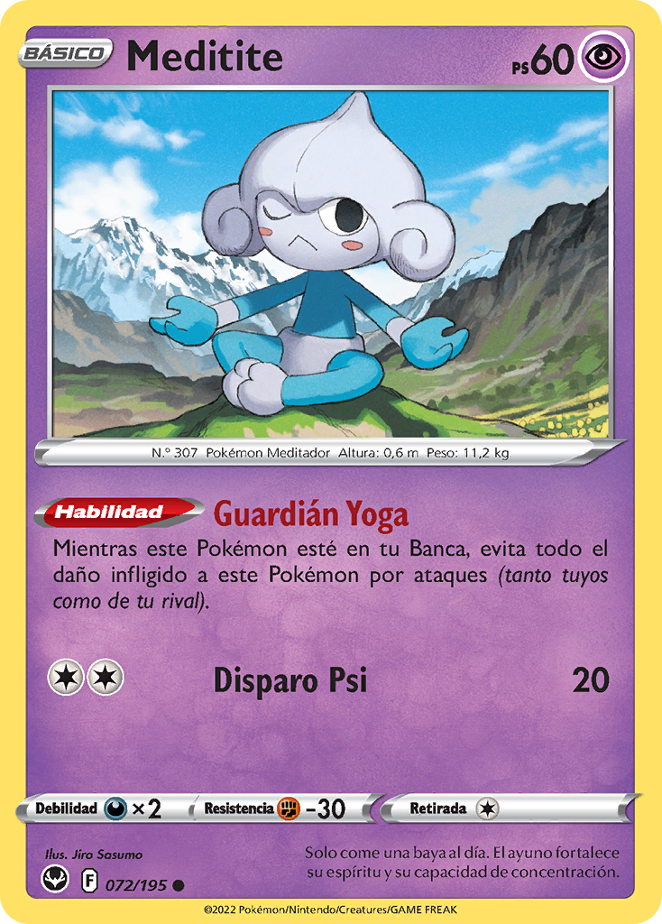 Meditite (Tempestad Plateada TCG) - WikiDex, la enciclopedia Pokémon