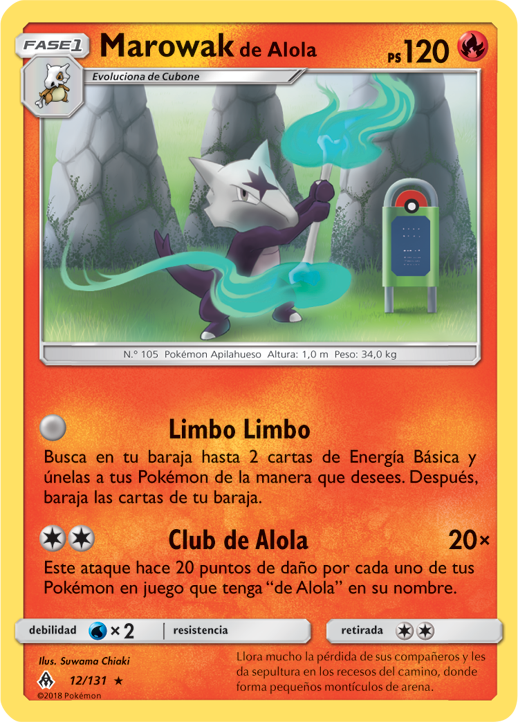 Marowak de Alola (Luz Prohibida TCG) - WikiDex, la enciclopedia Pokémon