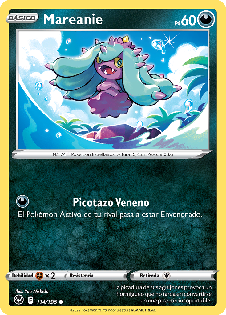 Mareanie (Tempestad Plateada TCG) - WikiDex, la enciclopedia Pokémon
