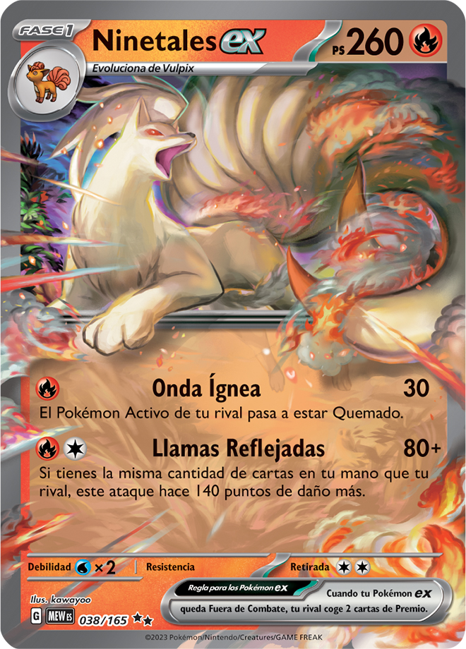 Ninetales ex (151 TCG) - WikiDex, la enciclopedia Pokémon