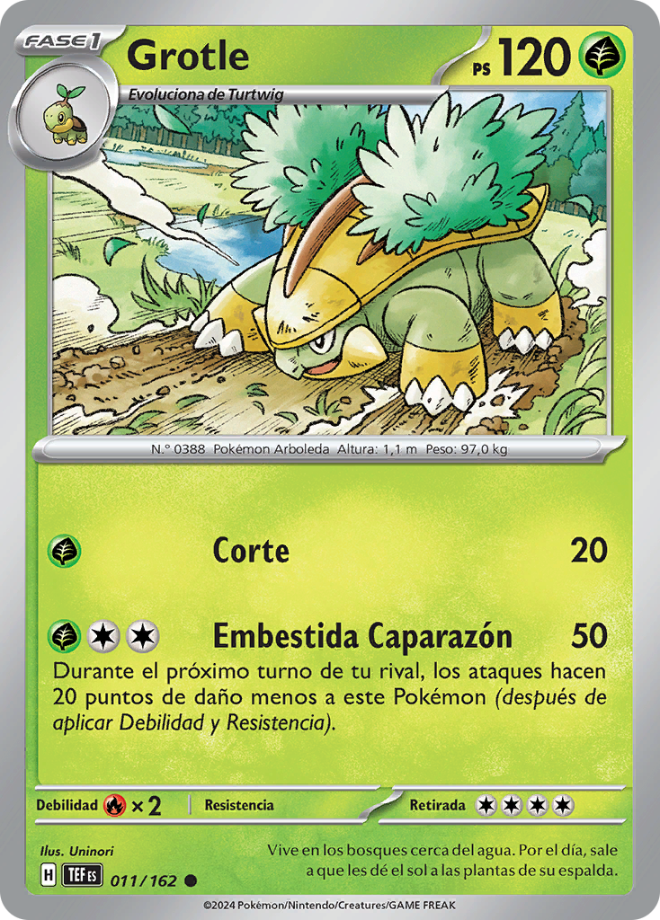 Grotle (Fuerzas Temporales TCG) - WikiDex, la enciclopedia Pokémon