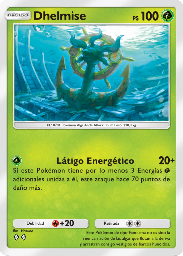Dhelmise (La Isla Singular TCG Pocket) - WikiDex, la enciclopedia Pokémon
