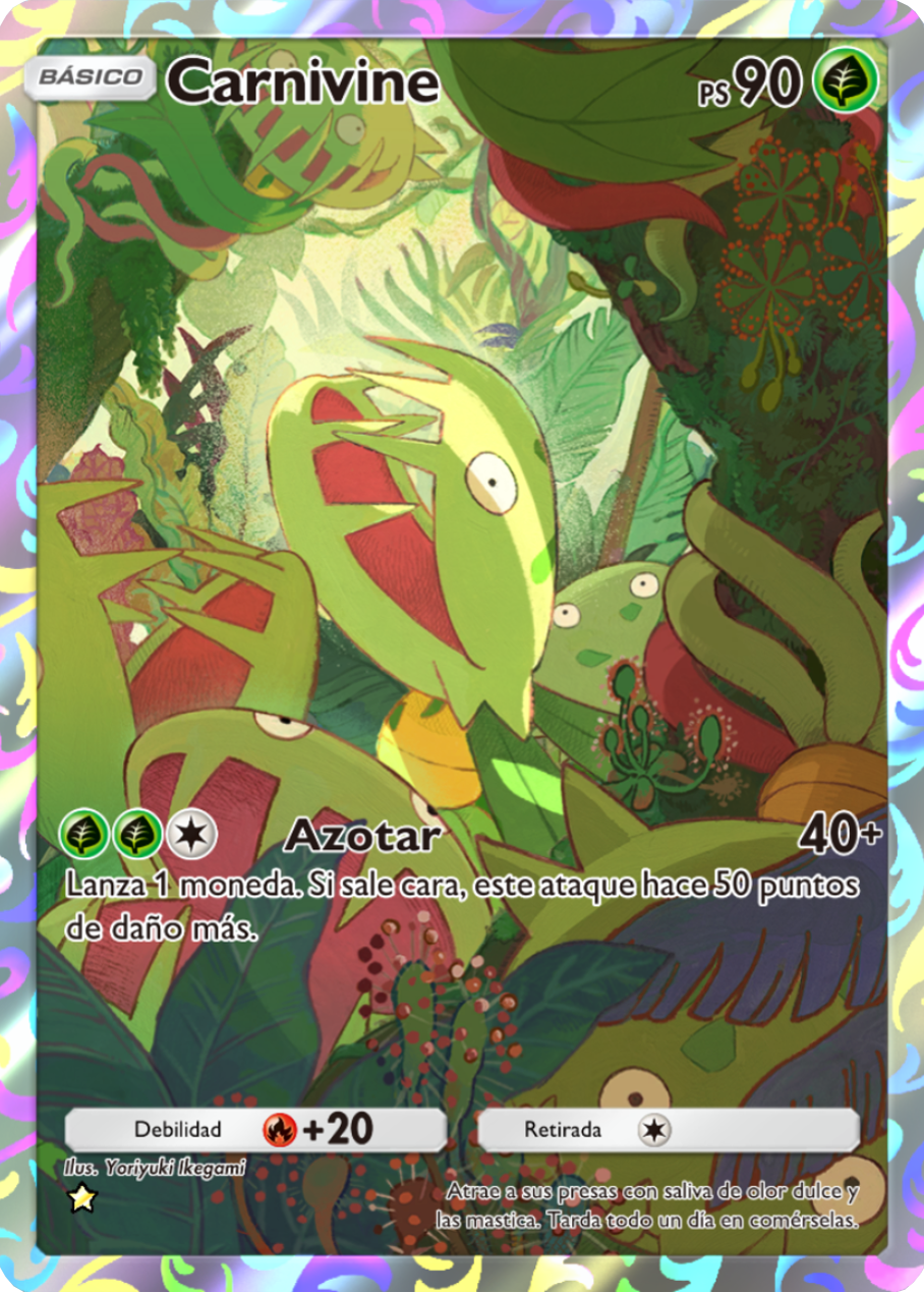 Carnivine (Pugna Espaciotemporal TCG Pocket) - WikiDex, la enciclopedia ...