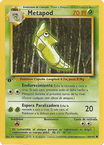 Metapod (Base Set TCG) - WikiDex, la enciclopedia Pokémon