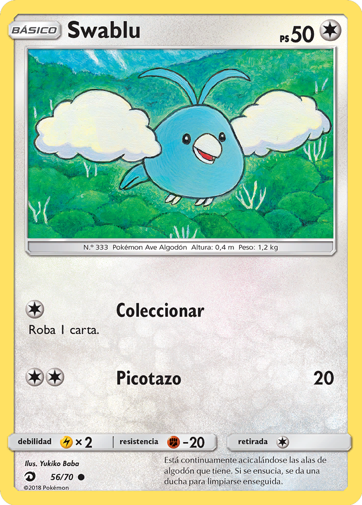 Swablu (Majestad de Dragones 56 TCG) - WikiDex, la enciclopedia Pokémon