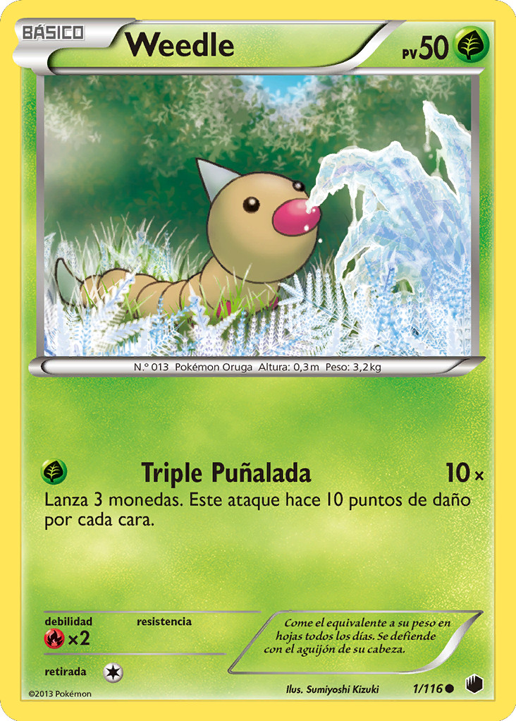 Weedle (Glaciación Plasma TCG) - WikiDex, la enciclopedia Pokémon