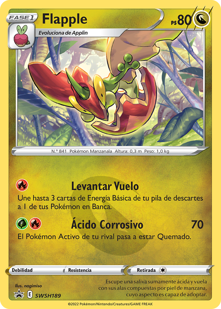 Flapple (SWSH Promo 189 TCG) - WikiDex, la enciclopedia Pokémon