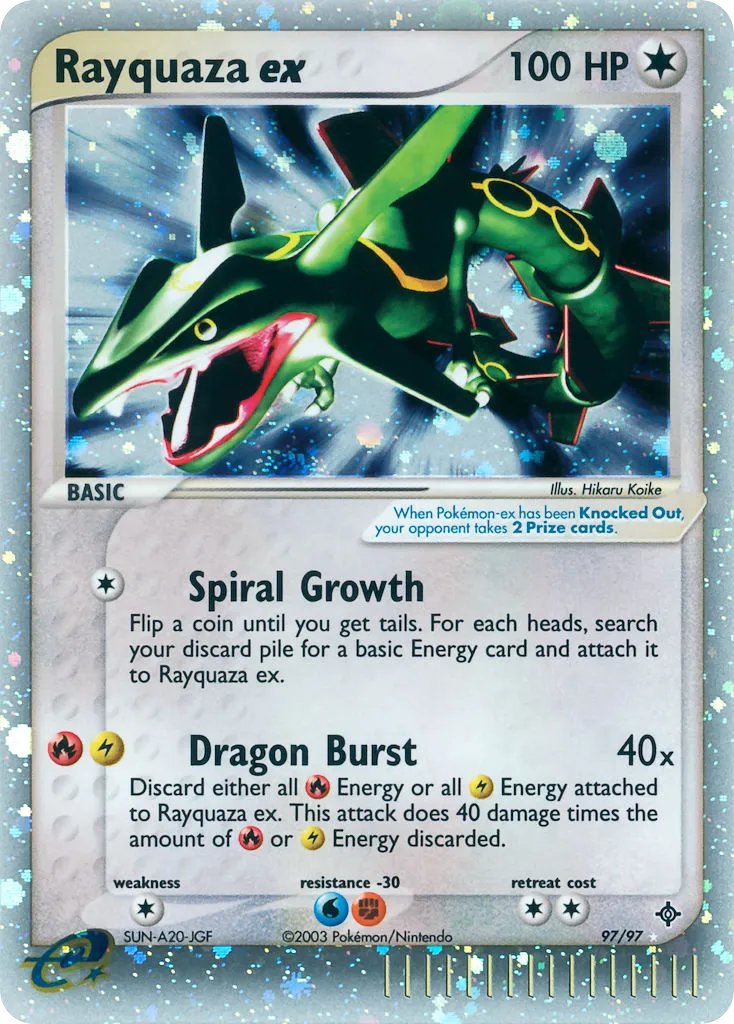 Rayquaza-ex (Dragon TCG) - WikiDex, la enciclopedia Pokémon