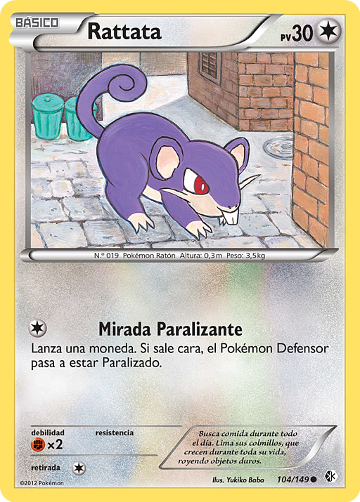 Rattata (Fronteras Cruzadas TCG) - WikiDex, la enciclopedia Pokémon