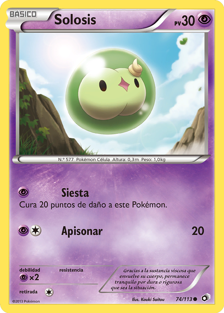 Solosis (Tesoros Legendarios 74 TCG) - WikiDex, la enciclopedia Pokémon