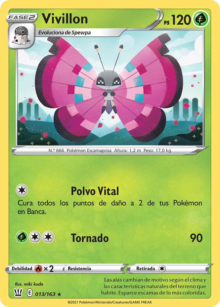 Vivillon (Estilos de Combate TCG) - WikiDex, la enciclopedia Pokémon