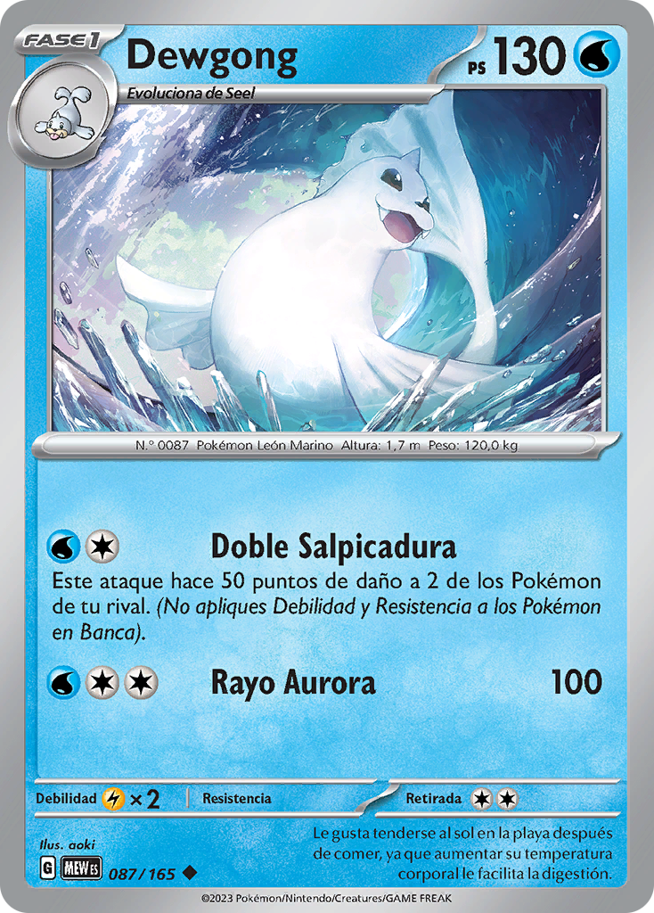 Dewgong (151 TCG) - WikiDex, la enciclopedia Pokémon