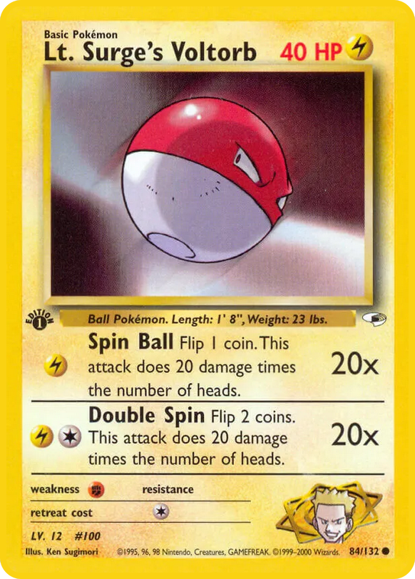 Lt. Surge's Voltorb (Gym Heroes TCG) - WikiDex, la enciclopedia Pokémon